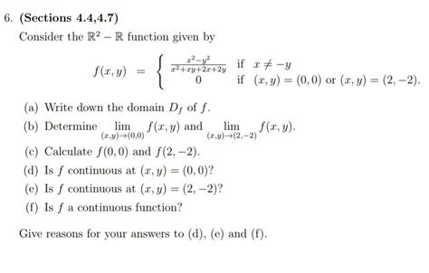 Solved 6 Sections 4 4 4 7 Consider The R2 R Function