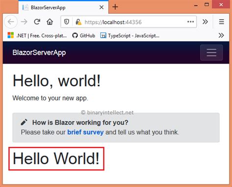 Pass Parameters To Blazor Components Binaryintellect Knowledge Base