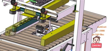 Industrial 3d Model Carton Sealing Machine Machine World