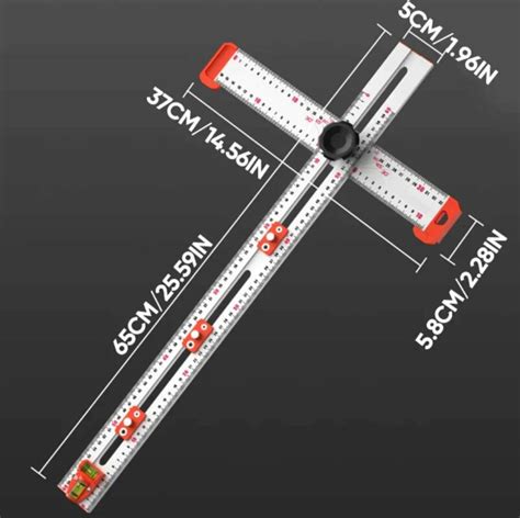 4 In 1 Drilling Positioning Ruler Banlight