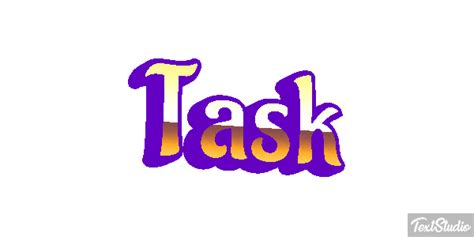 Task Word Animated  Logo Designs