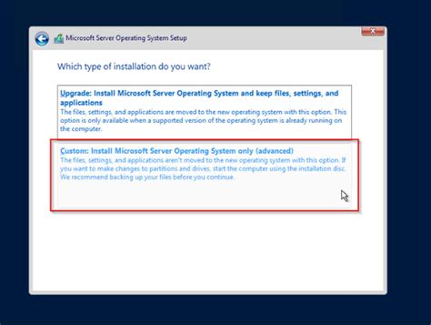 installing windows server 2022 core server no gui