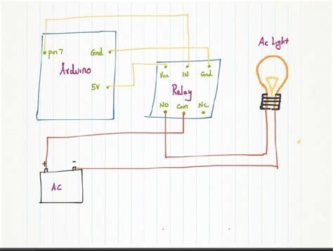 Controlling Ac Light Using Arduino With Relay Module Arduino Relay Arduino Projects