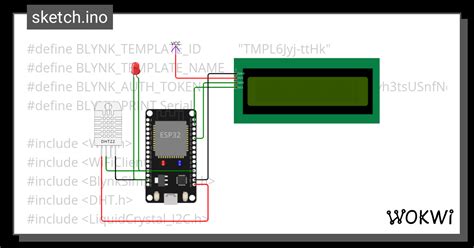 Iot Suhu Blynk Wokwi Esp32 Stm32 Arduino Simulator