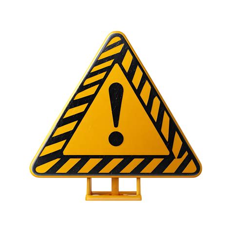 Yellow Triangle Warning Light