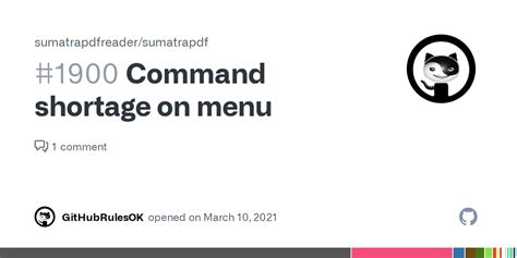 command shortage on menu · issue 1900 · sumatrapdfreader sumatrapdf