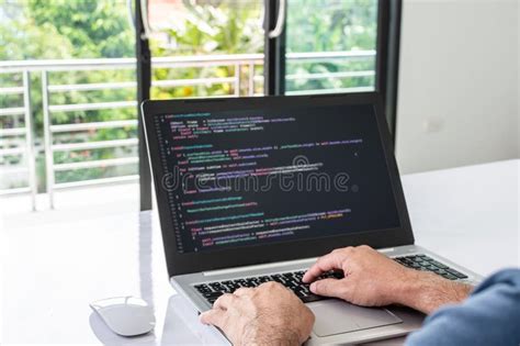 Programmer Coding Compiler Encode Debug And Developer Application Software For Business