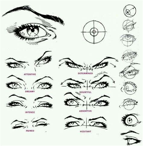 Female Eyes Eye Expressions Drawing People Drawing Techniques