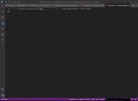 Database Connection Toolbar Missing For Sql Scripts · Issue 16436