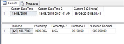 Format En SQL Server Transact SQL Roy Rojas