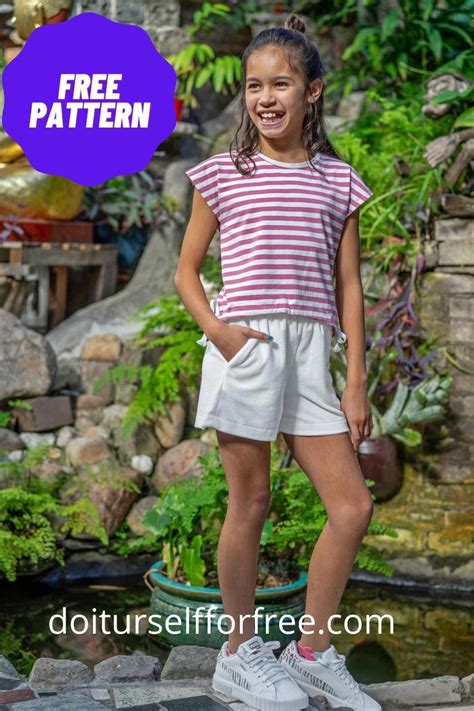 Sew A Stylish Summer Top For Girls The Free Elvine Pattern Girls