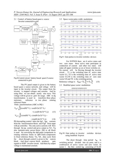 Battery Based Quasi Z Source Inverter For Pv Power Generation Connected