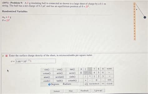 solved 10 problem 9 a i−g insulating ball is connected