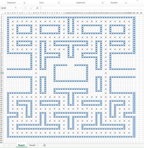 Level Design Using MS Excel To Generate A Pacman Map In Unity