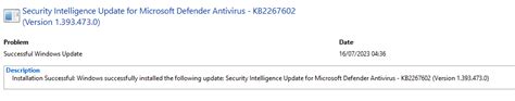 windows keeps downloading the latest same definitions every update