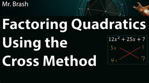 Double Cross Factoring Worksheet