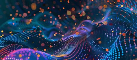 Abstract Digital Backdround Neural Networks And Information Flow In Virtual Reality Copy Space