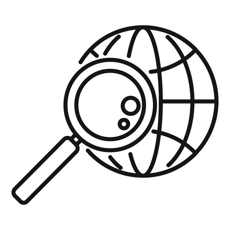 Global Exploration Icon Outline Style 14599504 Vector Art At Vecteezy