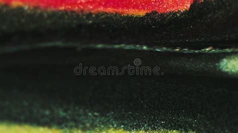 Glitter Fluid Drip Ink Water Spill Black Pink Drop Stock Video Video