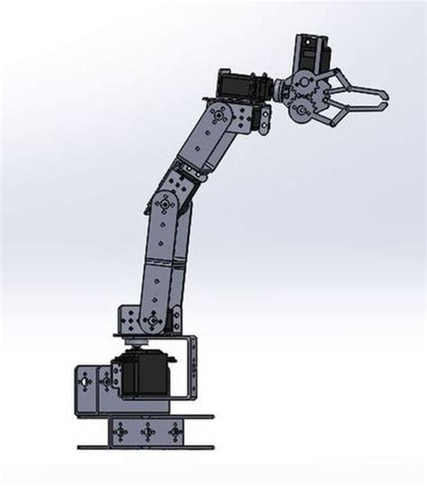 Robotic Arm Set Download Free 3d Model By Ahmad Odeh Cad Crowd