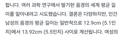 더쿠 각국 남성 음경 길이 통계 나와 위는 아프리카 수단 한국은 몇위