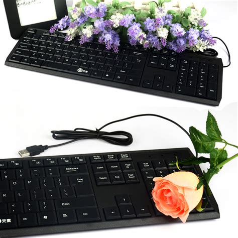 Ultra Thin Keys Gaming Keyboard Mini Usb Wired Keyboard For Laptop Pc Tanga