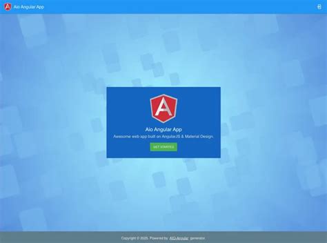Generator Aio Angular By Pinkyjie A Angular Template Built At
