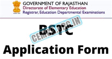 Rajasthan Bstc Application Form 2025 Apply Pre Deled Exam Form