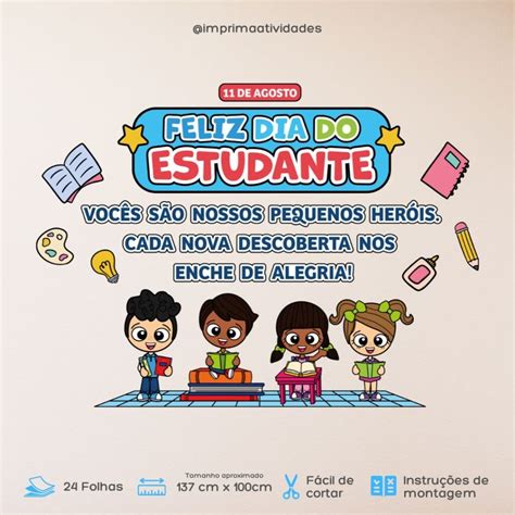 Painel Dia Do Estudante Imprima Atividades