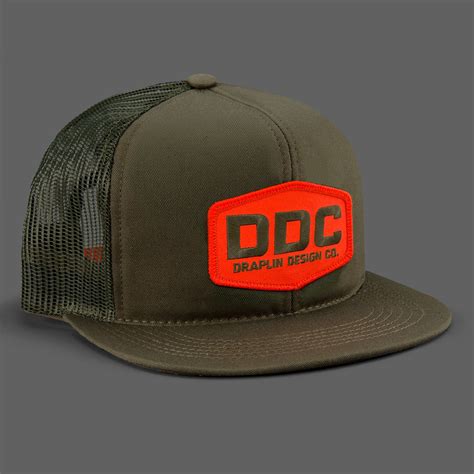 Ddc 001 “ddc Oliveolive Meshfluor Orange” Action Cap — Draplin
