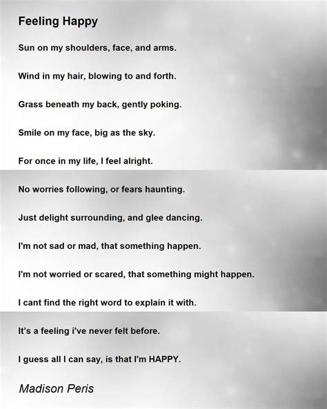 Poems About Being Happy