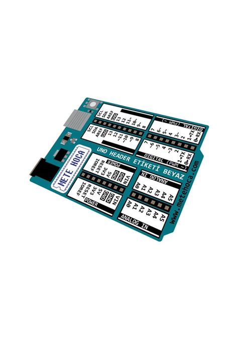 Mete Hoca Arduino Uno Header Etiketi Beyaz Fiyatları ve Özellikleri