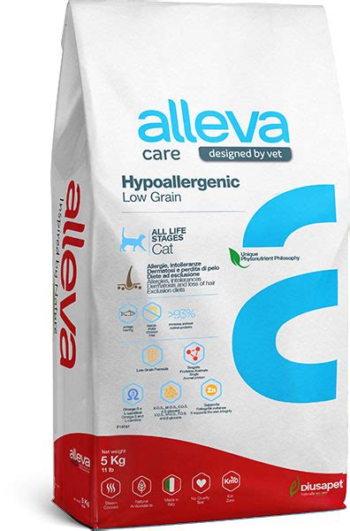 DiusaPet Alleva Care Cat Hypoallergenic Low Grain лечебный сухой корм ...