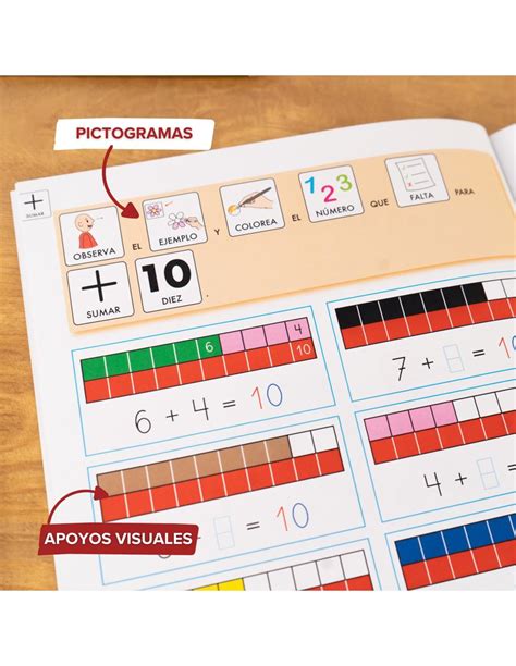 ★cuadernos De Matemáticas Con Pictogramas Aprende A Sumar Y Restar★