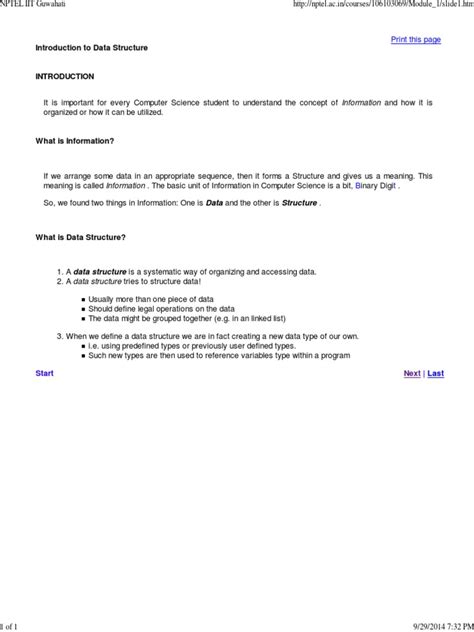 Introduction To Data Sturcture Pdf Array Data Structure Queue