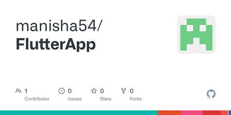 GitHub Manisha FlutterApp