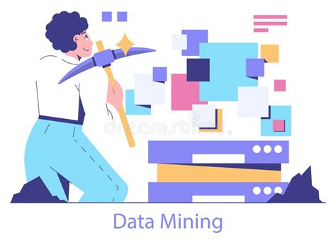 data science flat vector illustration stock vector illustration of