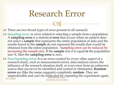 Research Error In Mass Media Research Pptx