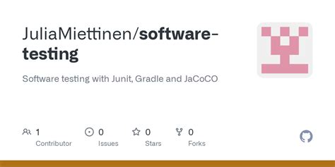 GitHub JuliaMiettinen Software Testing Software Testing With Junit Gradle And JaCoCO