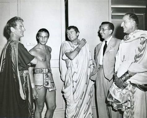 Marlon Brando James Mason John Gielgud Louis Calhern And Dory Sherry