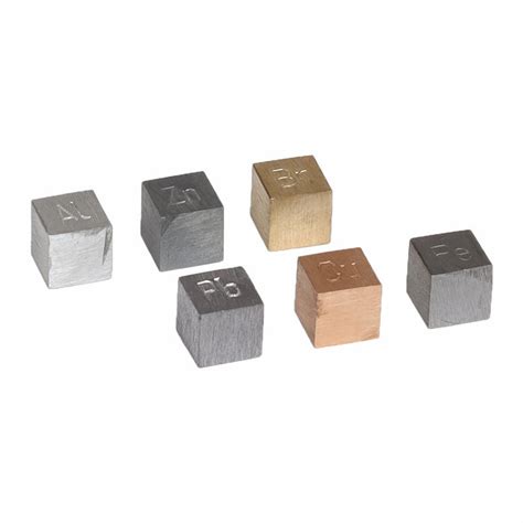Density Cube Set Includes 6 Metals Hbarsci