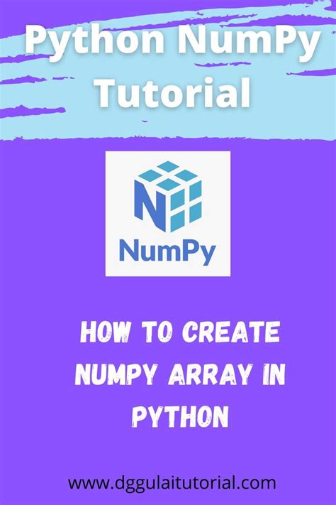 Pin On Python Numpy Tutorial