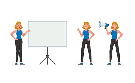 피트니스 트레이너 캐릭터 벡터 디자인입니다 스포츠 옷을 입고 여자 강사에 대한 스톡 벡터 아트 및 기타 이미지 강사 개성