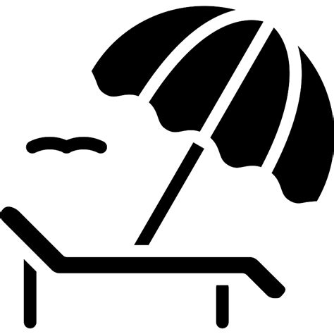 Sunbed Vector SVG Icon SVG Repo