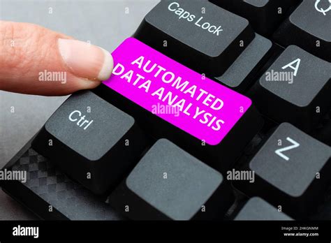 Text Sign Showing Automated Data Analysis Business Approach Artificial