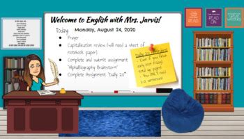 Bitmoji Classroom Daily Slides By Educating Made Easier TPT