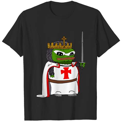 Crusader Pepe T Shirts Sold By Listed Tactic Sku 42253128 25 Off Printerval