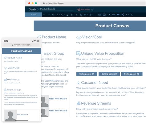 How To Create A Product Canvas With Template And Examples