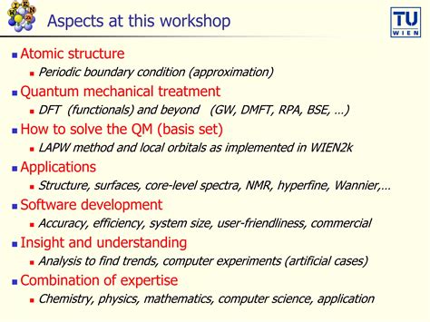 Density Functional Theory Dft And The Concepts Of The Augmented Plane