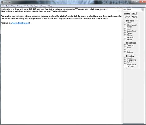TheirEditor Formerly Flex Editor Download Softpedia